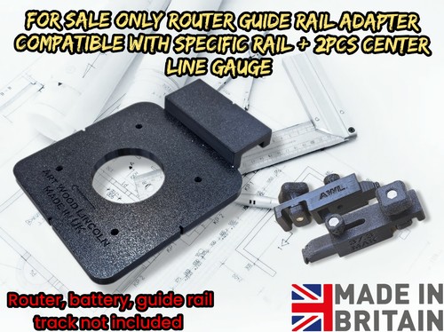 ERBAUER ERI1111ROU 18V 1/4 Adaptor palm router guide MILWAUKEE rail ...