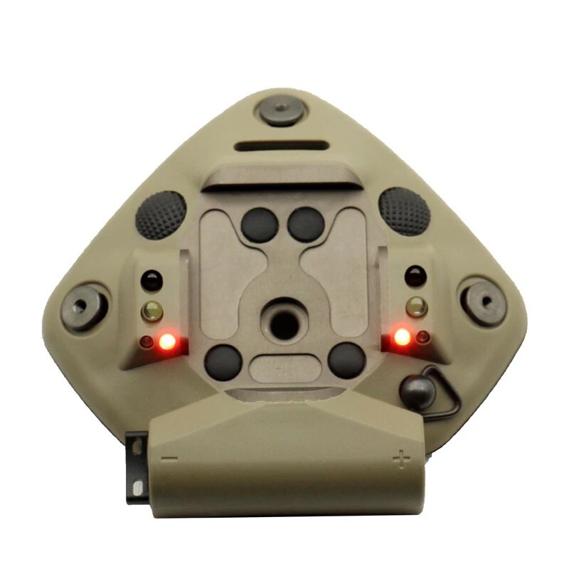 Black 3-Hole Combat Helmet Night Vision NVG NOD Mount Shroud ACH MICH ...