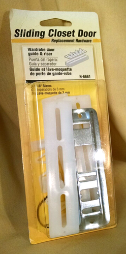 SLIDING CLOSET DOOR REPLACEMENT HARDWARE N-6661 WARDROBE DOOR GUIDE ...