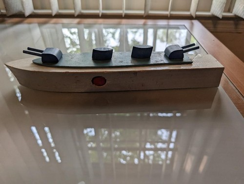 Rare Vintage Working Wooden Battleship and Torpedo Boat Toy | eBay