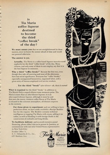 1960 Tia Maria Liqueur Vintage Bottle PRINT AD | eBay