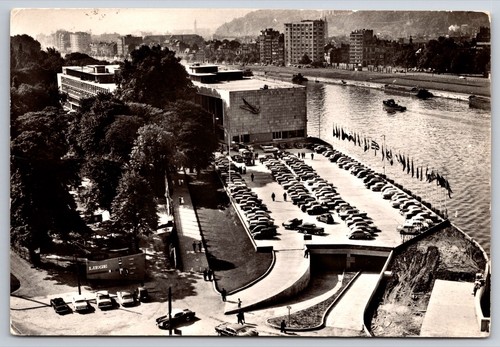 Vtg Postcard Liege Belgium Convention Center 1950s Aerial View Real ...