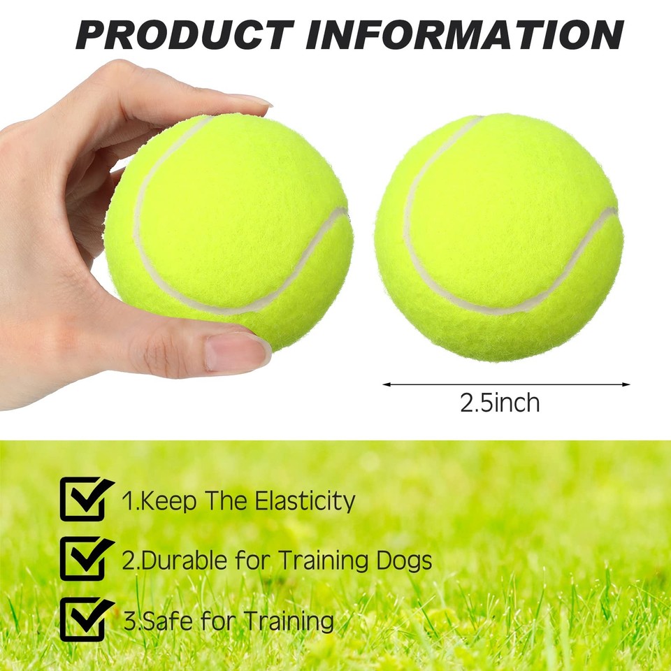 48 Pcs Standard Pressure Tennis Balls Bulk, Training Tennis Balls ...