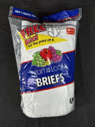 Vintage 2001 Fruit Of The Loom 7 Pack Briefs FTL on Waistband Size ...