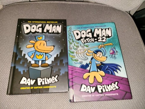 Dog Man book set, Lot of 2 books by Dav Pilkey. Graphic Novel Comics ...