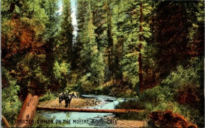 Postcard Fraser Canon On the Moffat Road Colorado | eBay