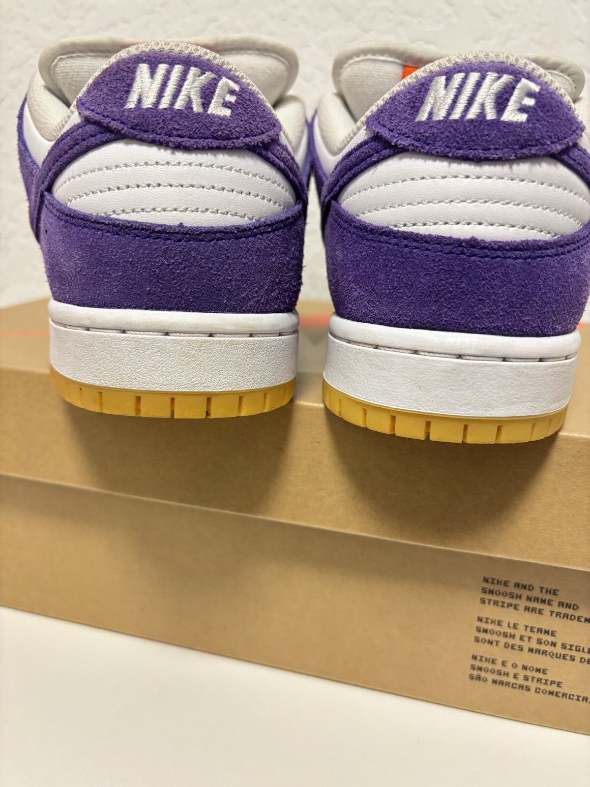 USED Size 8 - Nike Dunk SB Low Purple Suede | eBay