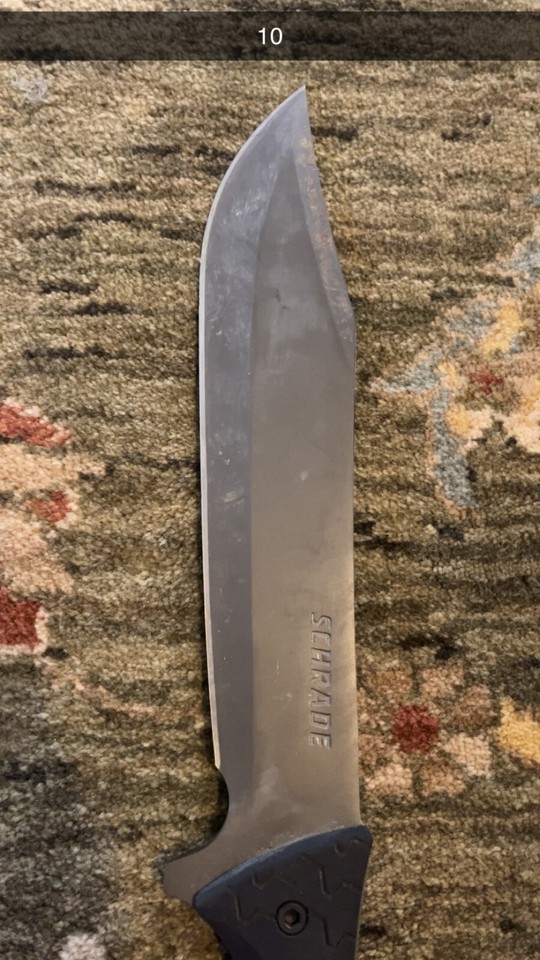 Schrade SCHF45 Leroy fixed blade stainless sharp bowie knife MASSIVE | eBay