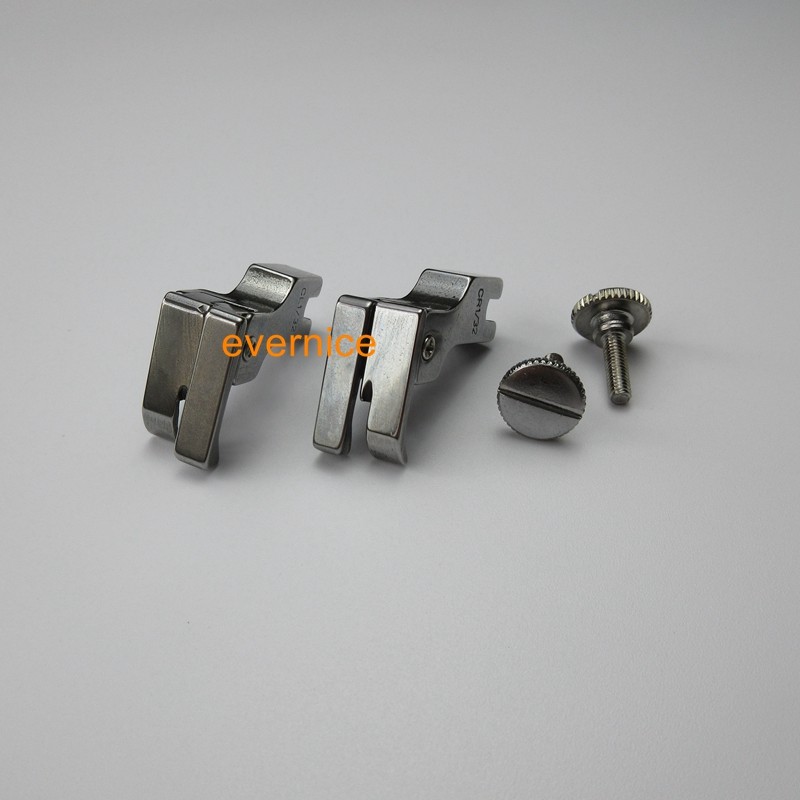 2 LEFT & RIGHT SIDE EDGE GUIDE COMPENSATING FOOT for SINGER BROTHER ...