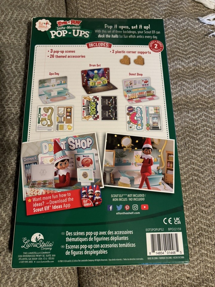Elf On Shelf Scout Elves At Play Insta-Moment Pop-Ups New 31 Pc Spa ...