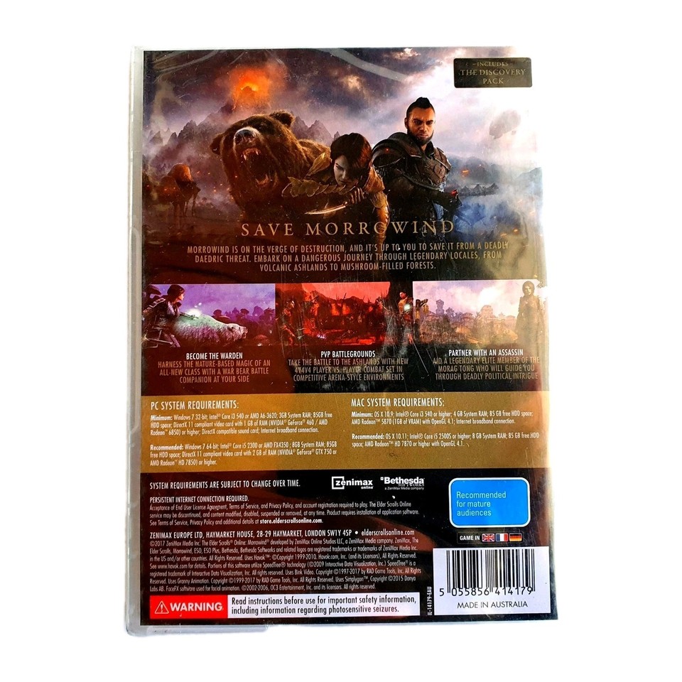 The Elder Scrolls Online | Morrowind - PC DVD ROM Game By Bethesda ...