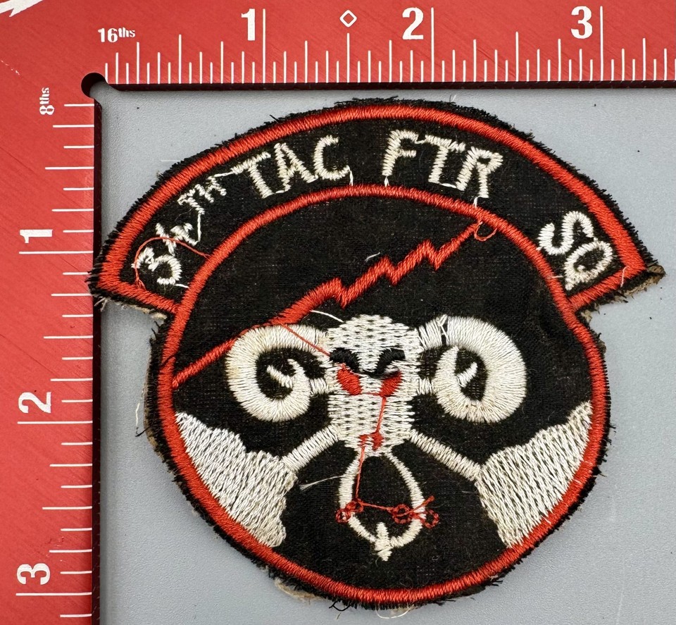 THEATER MADE VIETNAM PATCH USAF 34th TACTICAL FIGHTER SQUADRON RUDE ...