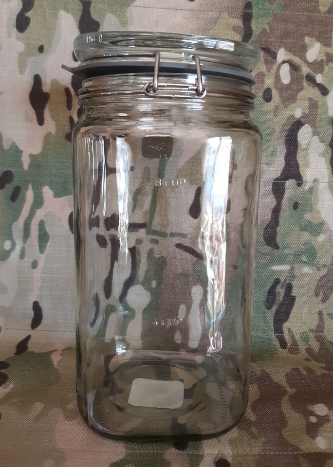 Ball Latch Jar Glass Storage Jar Half Gallon Includes 1/2 gallon 9.9 ...
