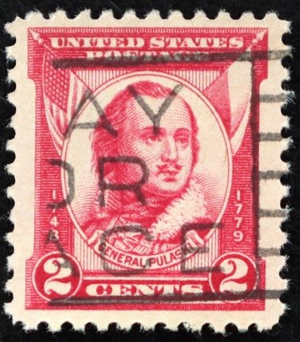 U.S. Used Stamp Scott #690 2c Pulaski. Jumbo. Lovely Slogan Cancel ...