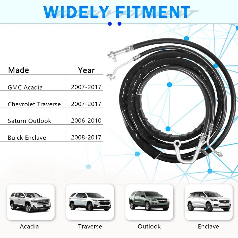 AT34653 Rear AC Line Set For 2009-2016 Chevrolet Traverse Rear ...