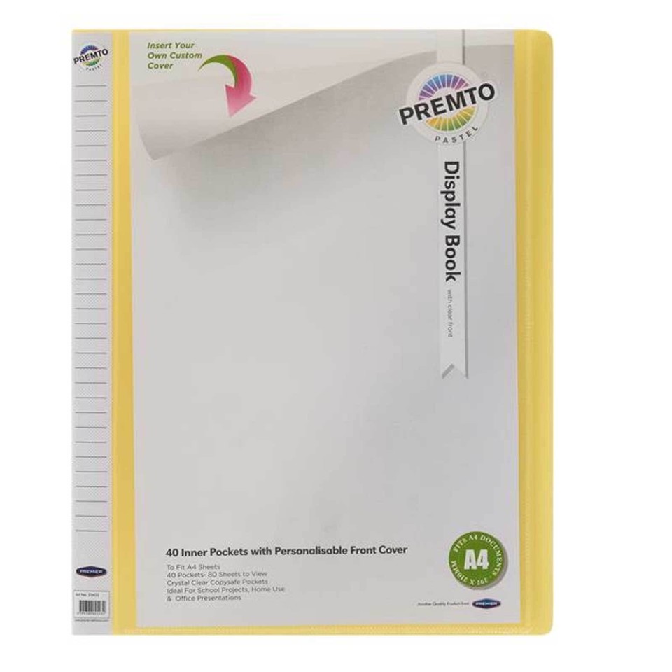 Display Book A4 Presentation Office Documents Storage Filing Folder 40 ...
