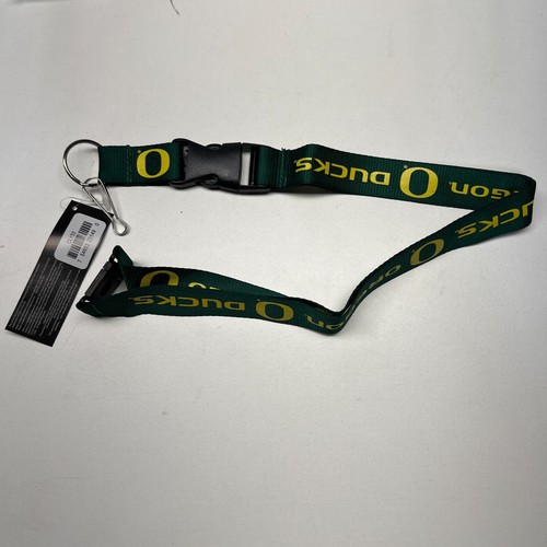 Oregon Ducks Lanyard 2-Sided Quick Neck Release Keychain NCAA Official ...