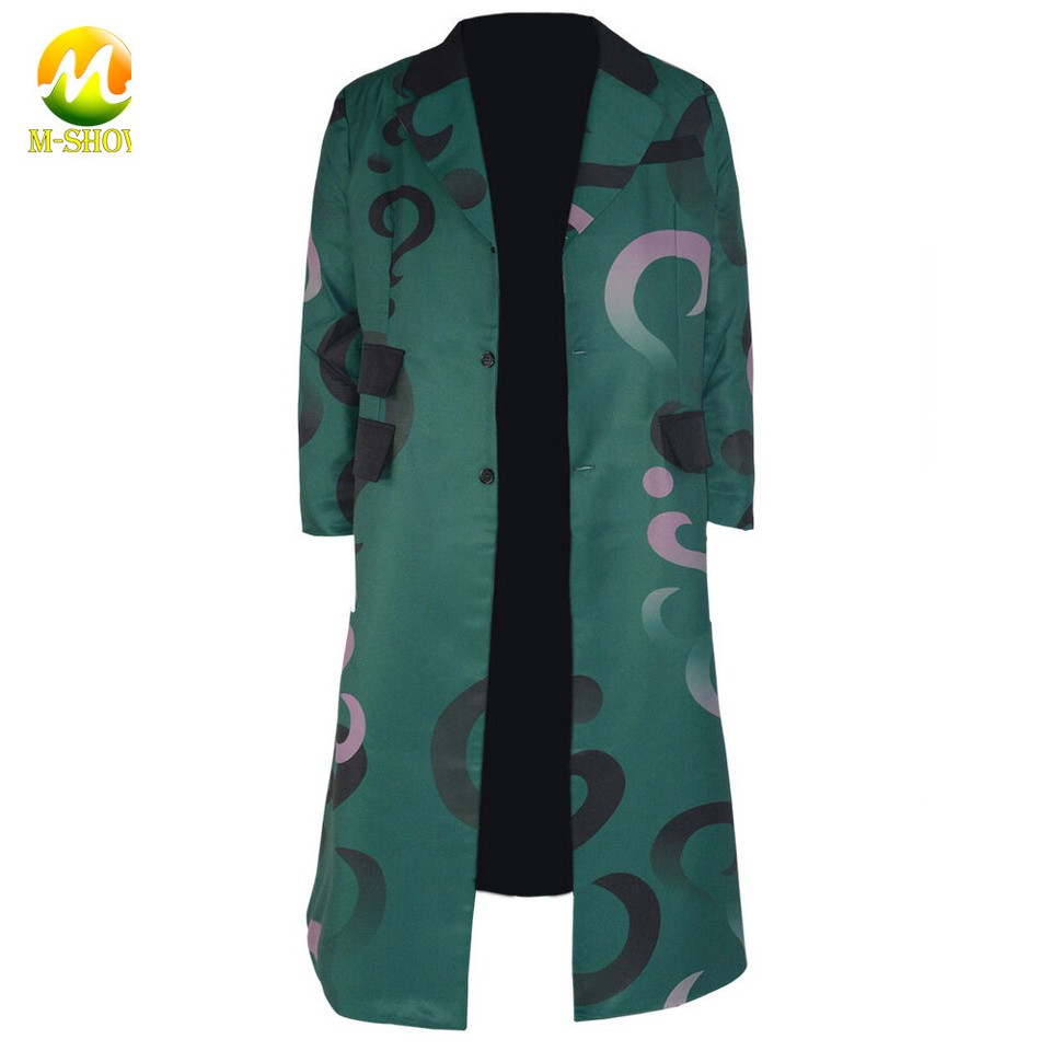 Riddler Cosplay Costume Gotham Season 5 Edward Nygma Cosplay Green Suit ...