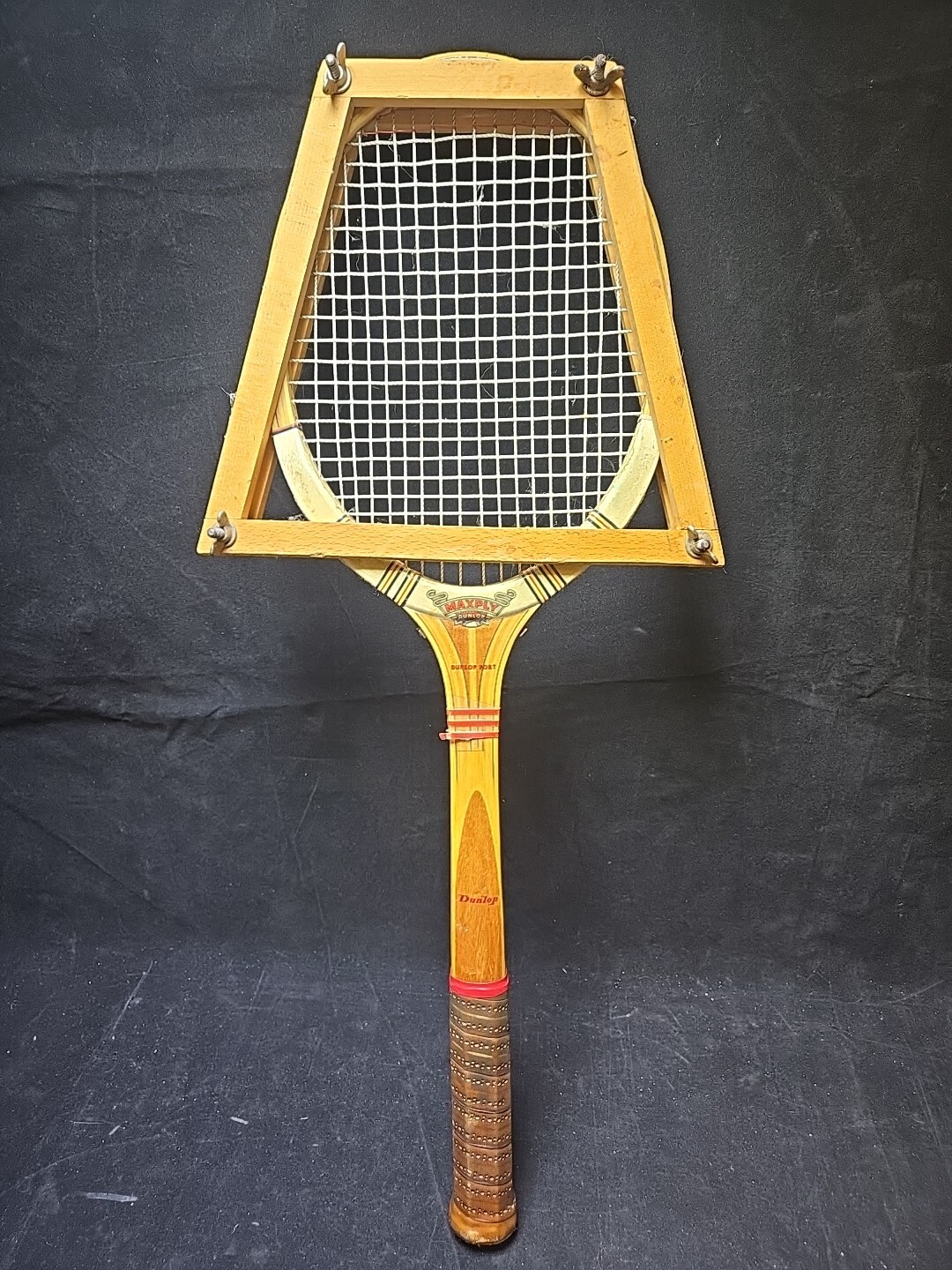 Vintage Wood 1970 Dunlop MAXPLY FORT Tennis Racket W/ Cage W357 | eBay