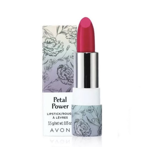 Avon Petal Power Satin Lipstick PINK CARNATION DISCONTINUED NEW ...