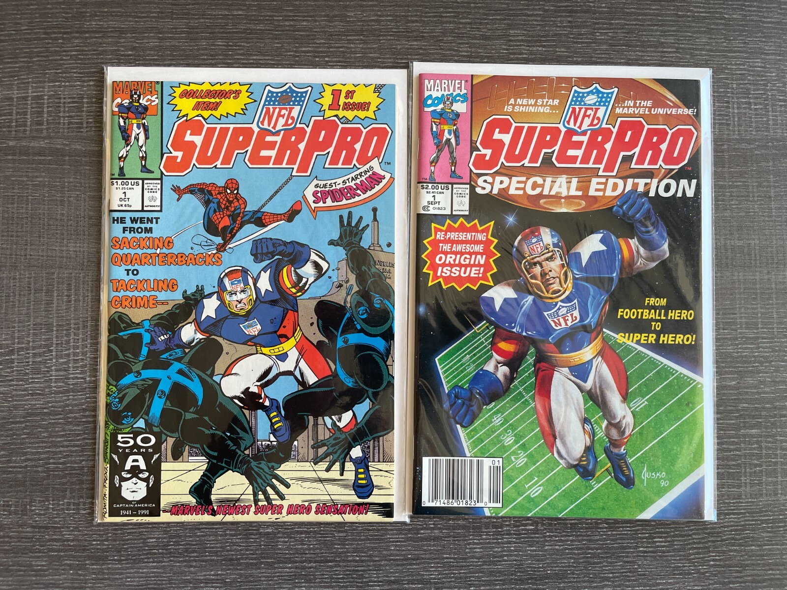 NFL SuperPro Comic Lot - 2 Book Lot - High Grade Lot (Marvel) | eBay