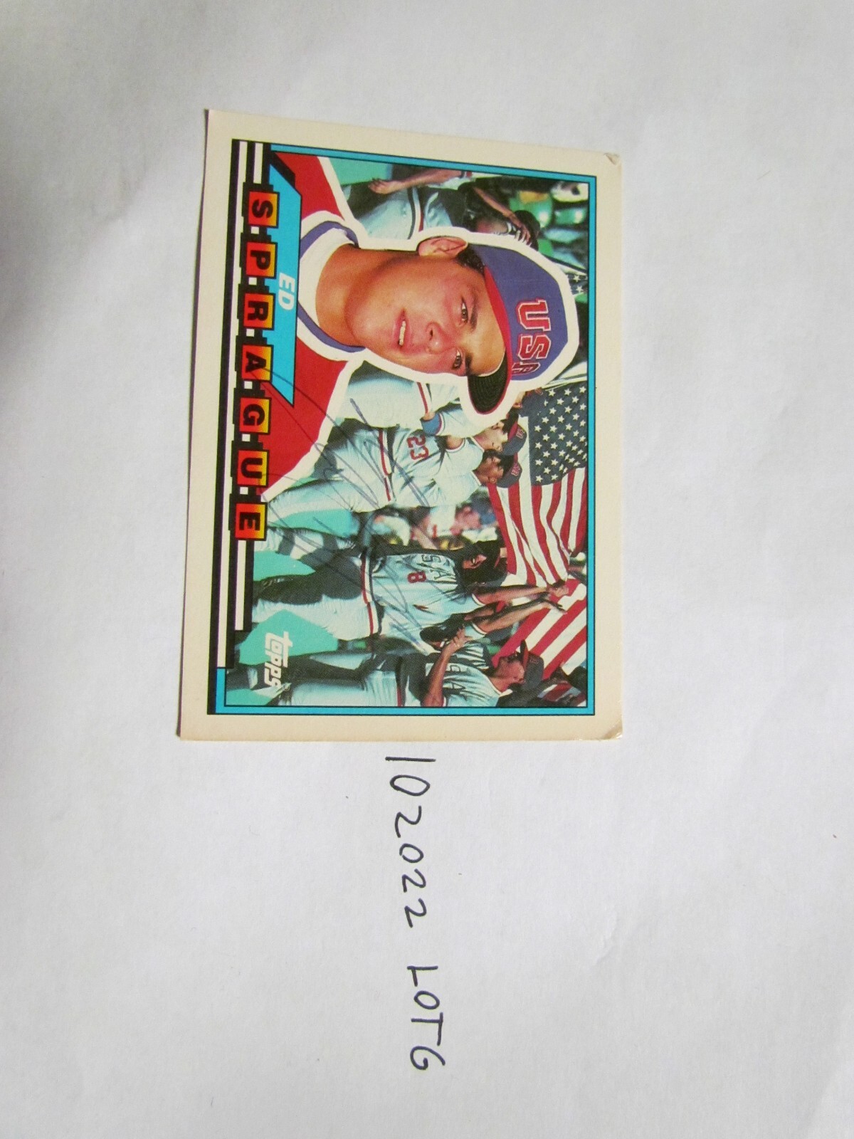 1989 Topps Ed Sprague signed baseball card | eBay