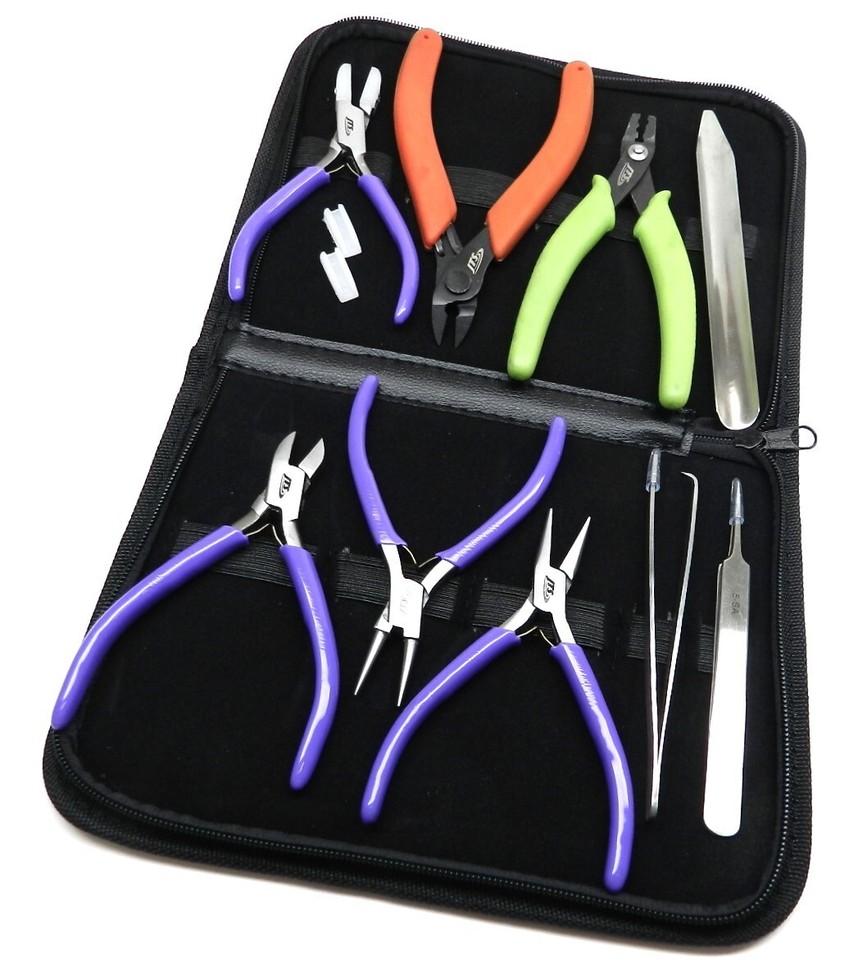 SUPERIOR BEADER’S Tool Kit Jewelry Making Beading Tools Set of 9 Bead ...