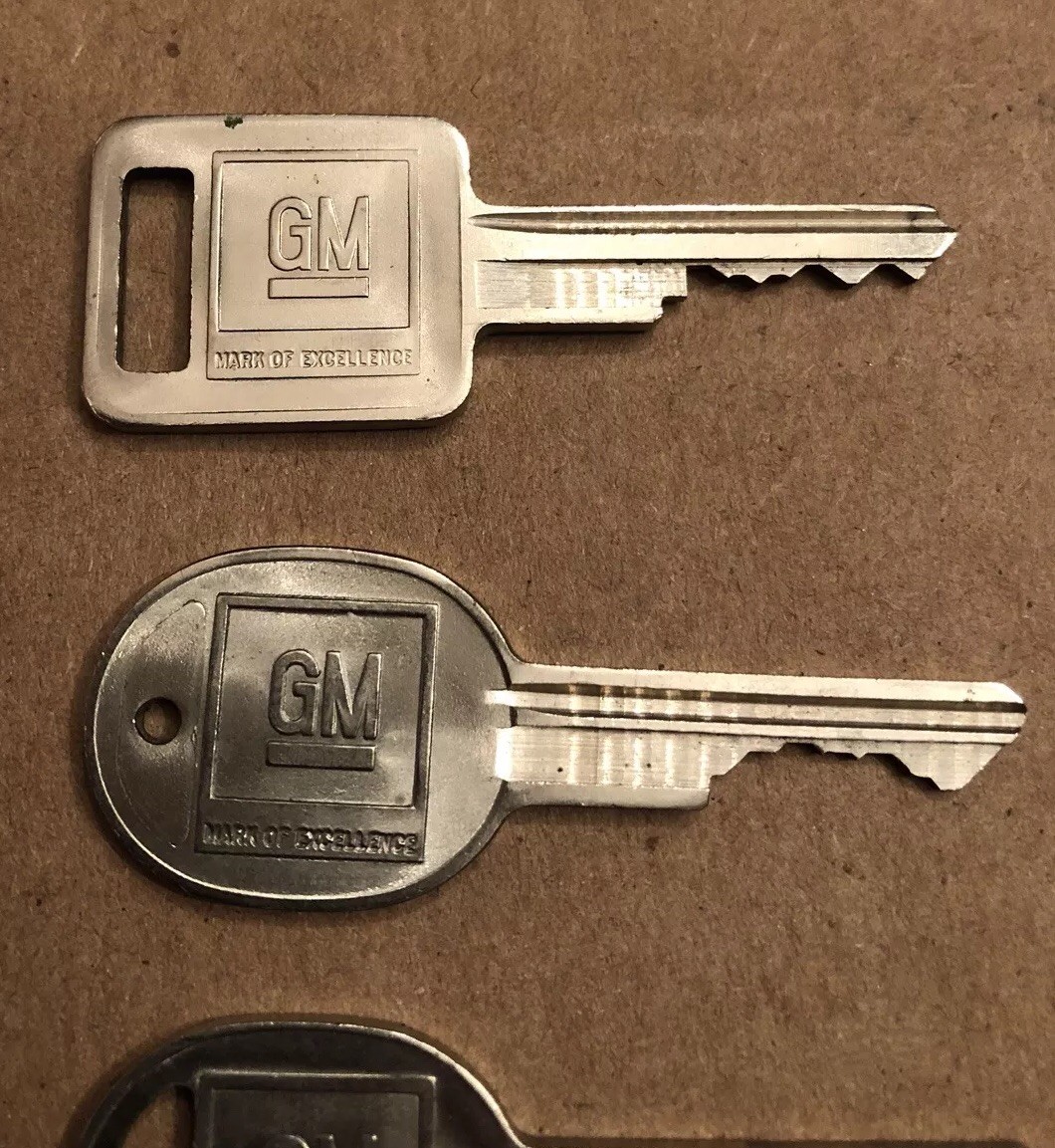Vintage 1980s General Motors (GM) Keys x4 NOS | eBay