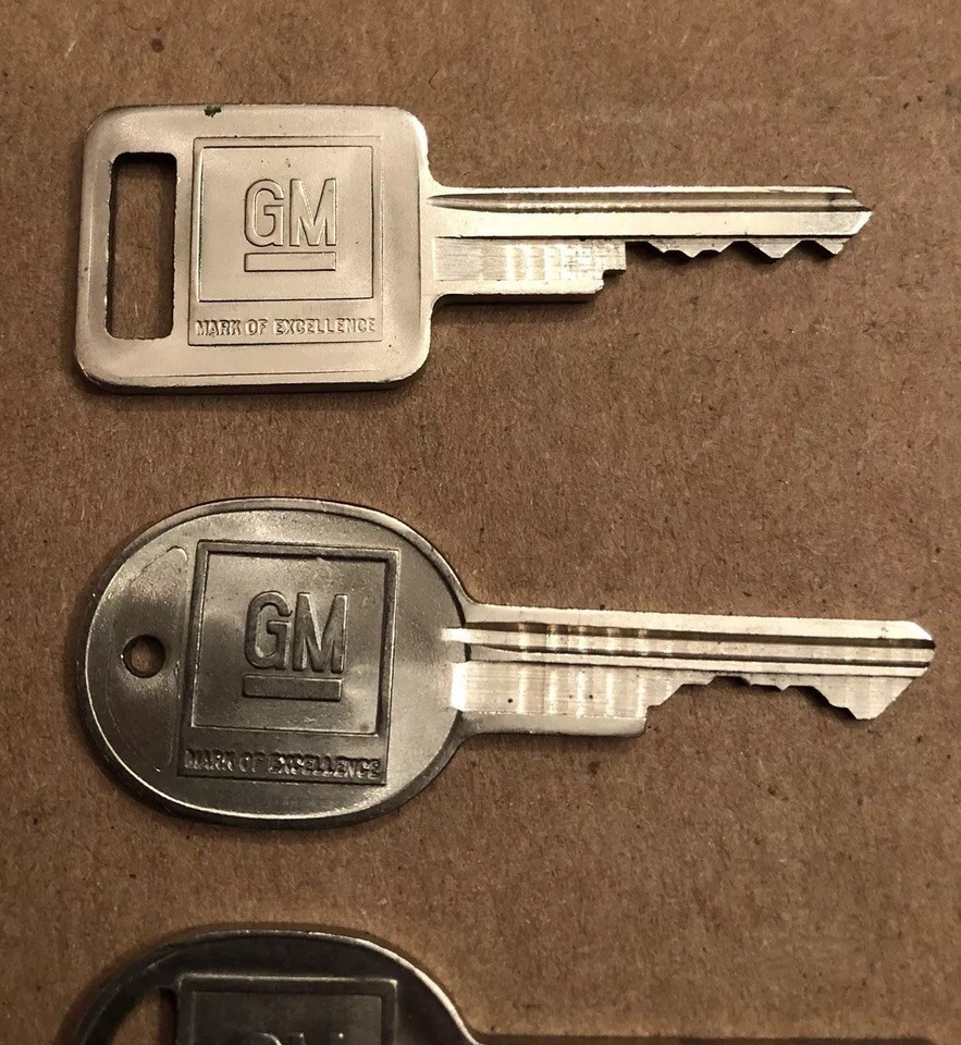 Vintage 1980s General Motors (GM) Keys x4 NOS | eBay