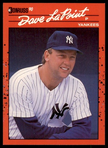 1990 DONRUSS DAVE LAPOINT NEW YORK YANKEES #72 | eBay