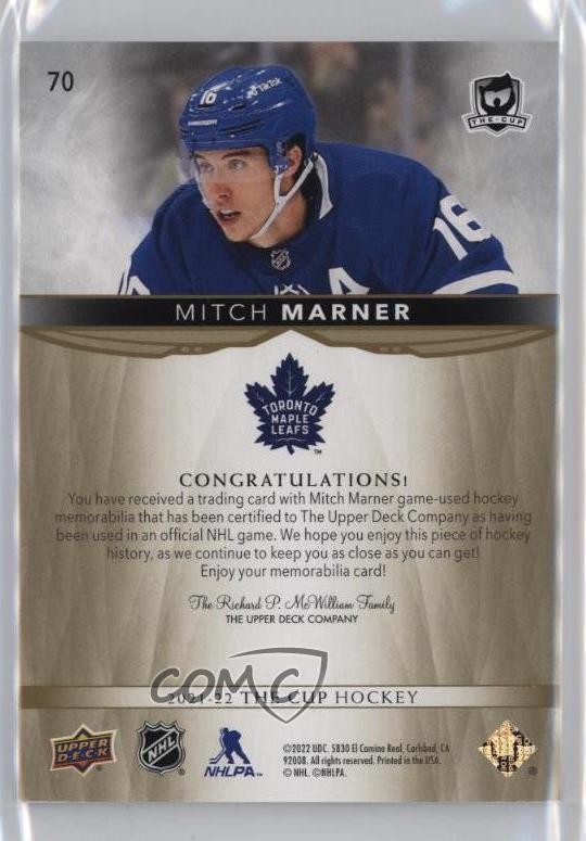 2021-22 Upper Deck The Cup Gold Foil /8 Mitch Marner #70 | eBay