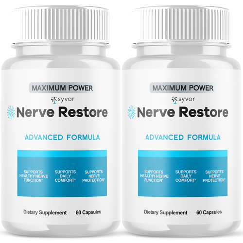 (2 Pack) Nerve Restore Nootropic All Natural Super Nerve Supplement 120 ...