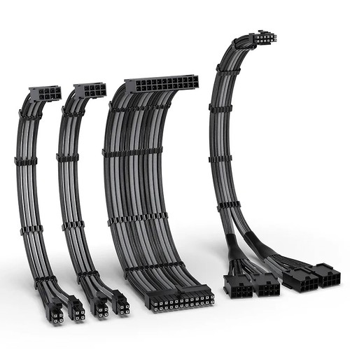 EZDIY-FAB 12VHPWR Sleeved Cable Kit 16AWG Extension 24 PIN 4+4 EPS 12+4 ...