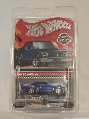 Hot Wheels 2022 Red Line Club Car RLC Exclusive 1972 Skyline H/T 2000 ...