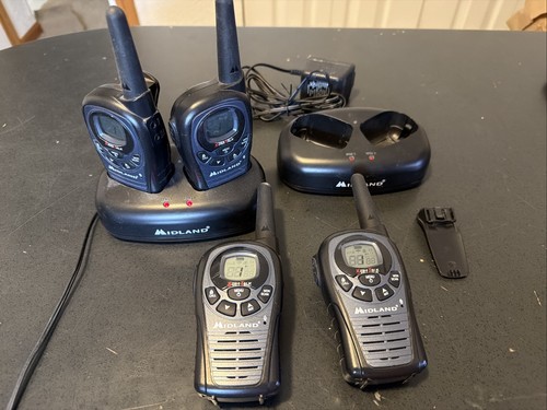 Midland LXT490 Two Way Radio (4 Radios & 2 chargers) Tested -3 ...