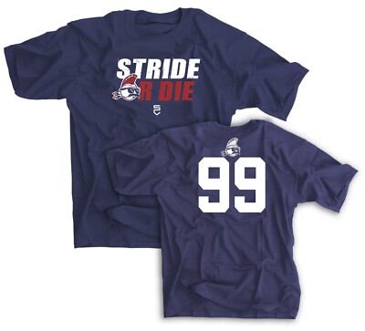 Stride or Die 99 ATL Heather Blue Shirt - Spencer Strider | eBay