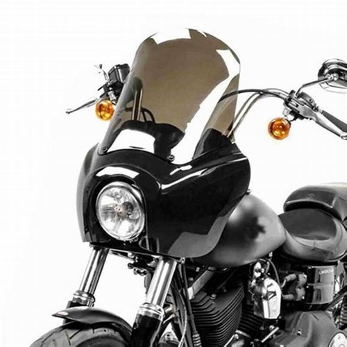 Front Headlight Fairing Cover and 15'' Windshield for Harley Dyna Super ...