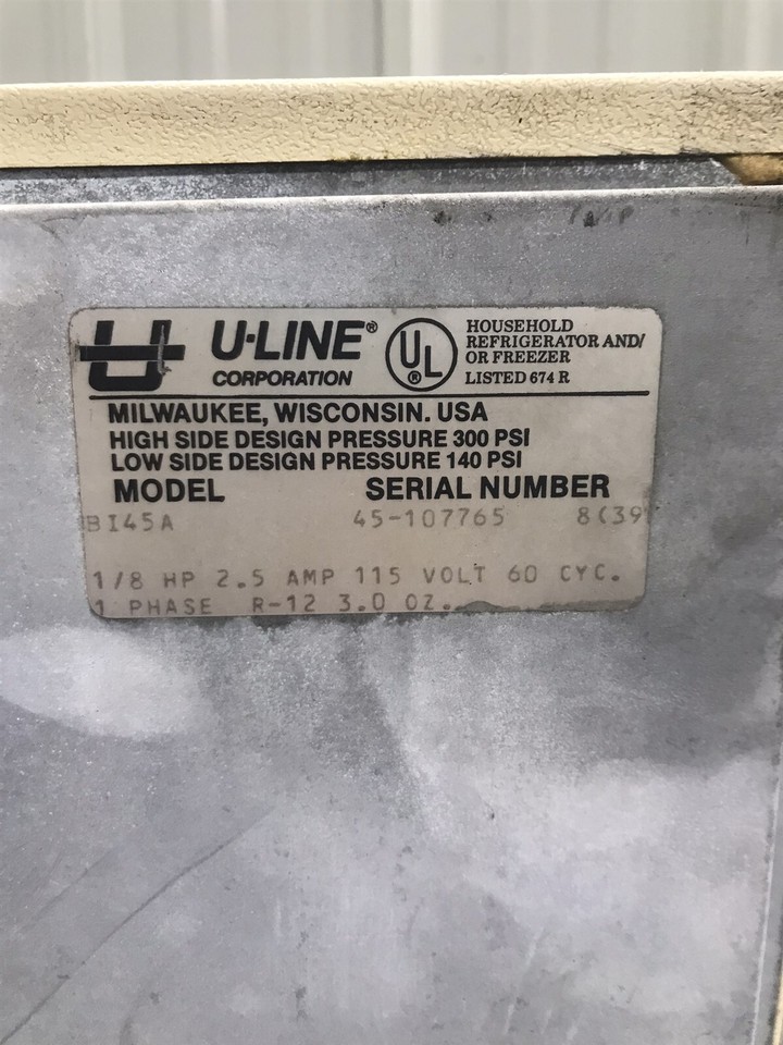 90 Sea Ray 310 Boat U-Line Raritan Icer-Ette ice maker machine BI45A | eBay