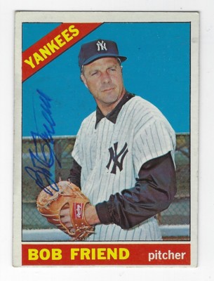 Autographed 1966 Topps BOB FRIEND Card #519 - w/COA | eBay