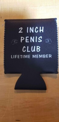 2 inch club lifetime member prank men fishing camping kayaking koozie ...