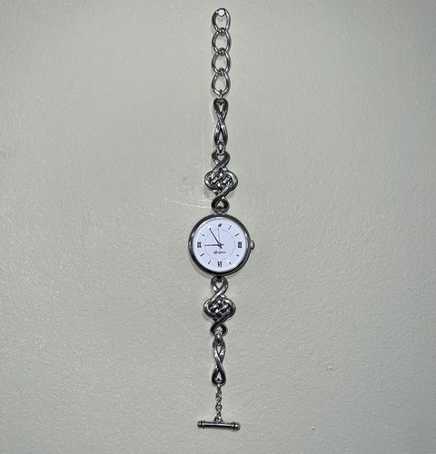 Brighton Watch Women Interlok Knotted Toggle Clasp 32mm Silver Tone | eBay