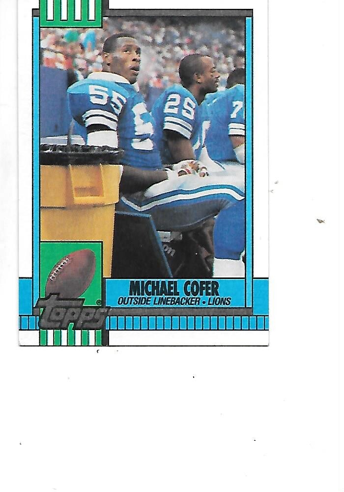 Michael Cofer 1990 Topps Football Card #362 Detroit Lions NM | eBay