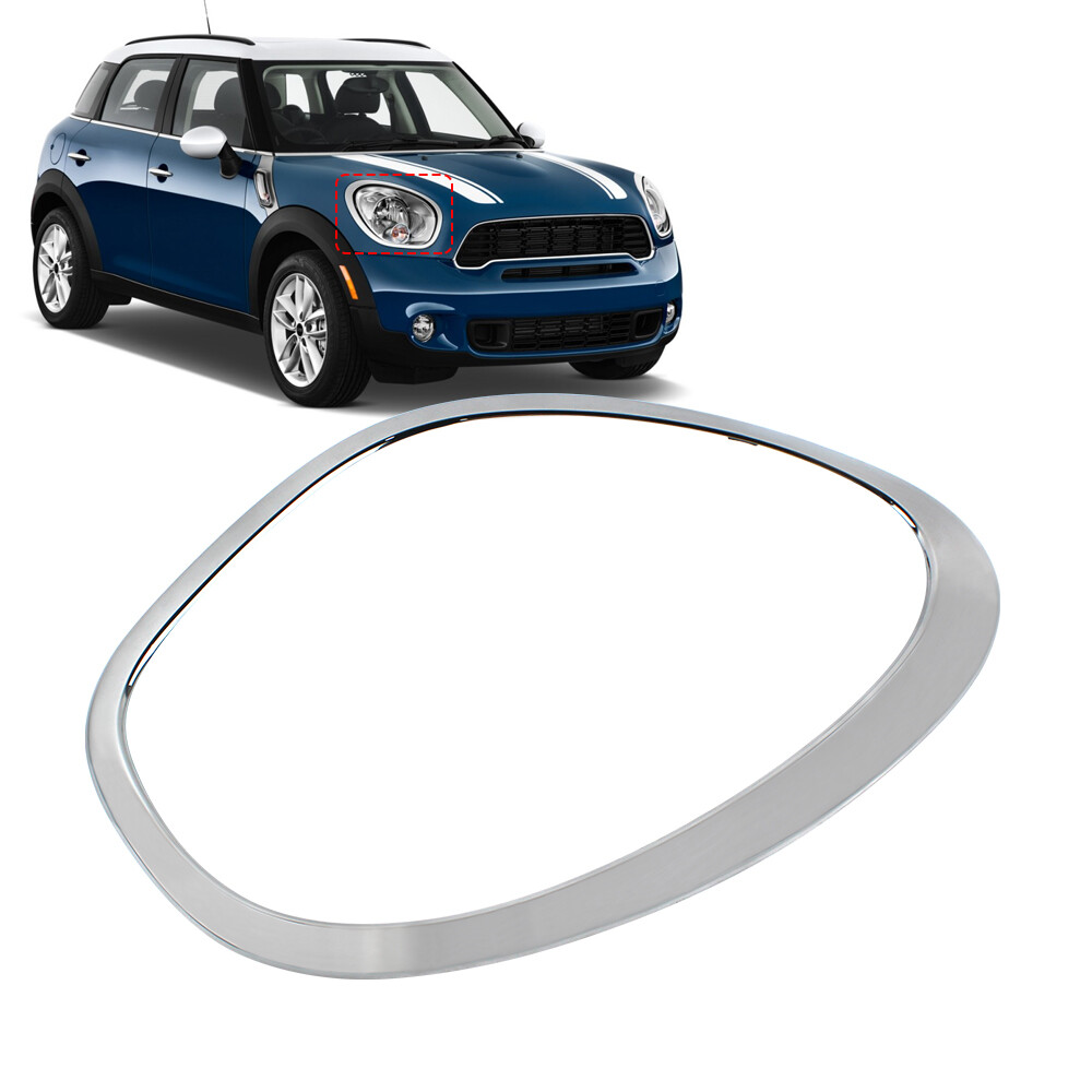 Headlight Lamp Bezel Trim Right Side Chrome fit for Mini Cooper ...