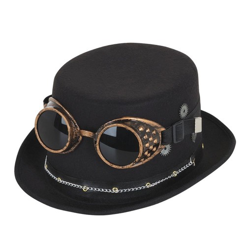 Bristol Novelty BH673 Steampunk Hat Costume 1 Piece Black One Size-Ages 14 5051090046732 | eBay