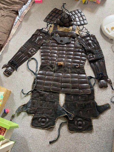 Yoroi Japanese Samurai Ninja shinobi Armor Kabuto Authentic antique ...