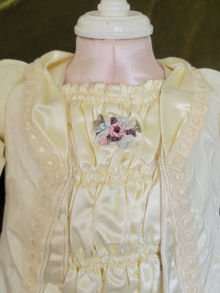 Fancy Lace Doll Dress for Antique French Or German Doll Reproduction ...