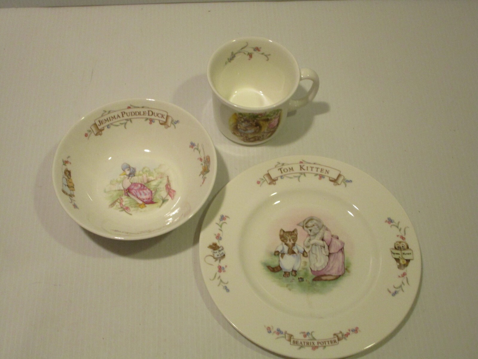 Royal Albert World of Beatrix Potter 3-Piece Child Dish Set | eBay