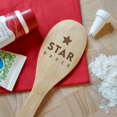 Star Baker Wooden Spoon Laser Engraved Mixing Baking - British Bake Off ...