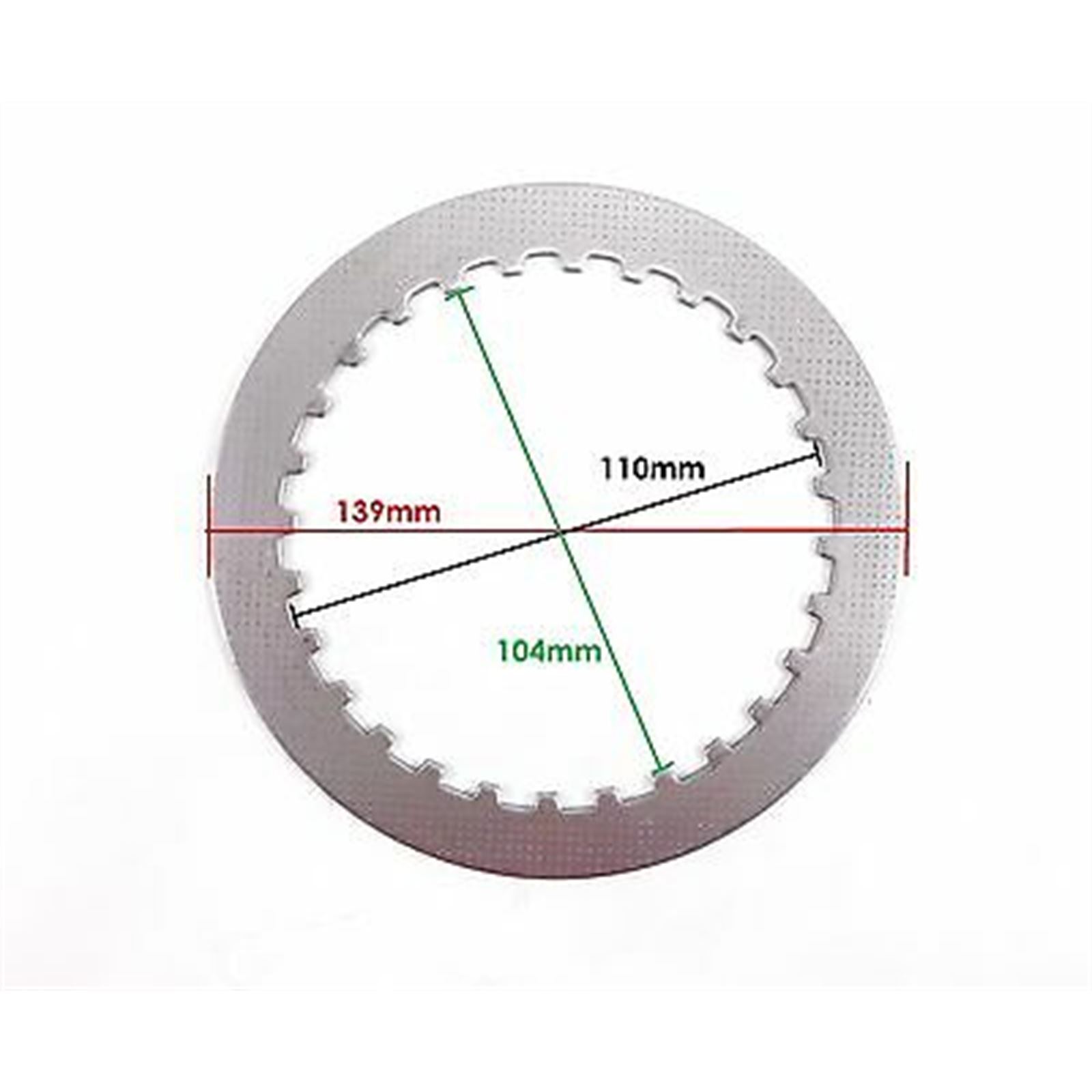 2FastMoto Steel Clutch Disc Plate Replacement for Honda Set of 4 24 ...