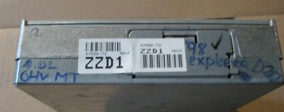 1998 FORD EXPLORER ENGINE COMPUTER, 4.0L, OHV, MT, ID: F87F-12A650-ARB ...